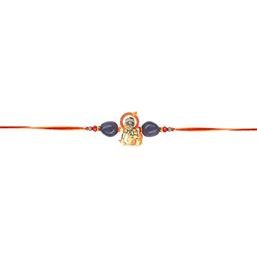 TRIYASHH Balkrishna Rakhi Beads Design Rakhi for Brother Raksha Bandhan Rakhi Handmade Rakhi (D1)