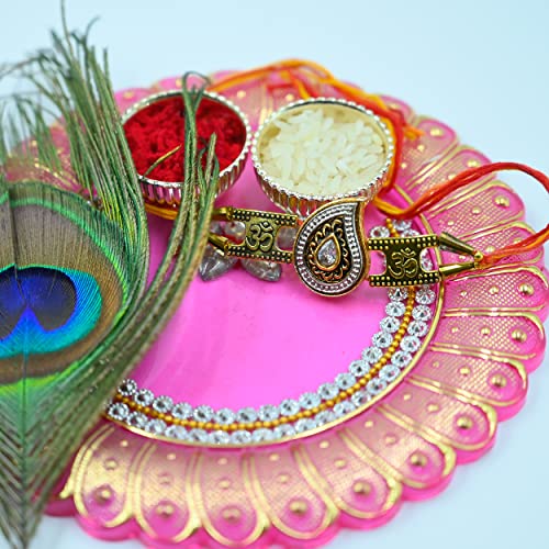 Rakhi for Brother Designer Rakhi with Beads Design Rakhi Raksha-Bandhan Gifts for Brother Sister (D27)