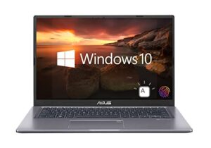 asus 2022 newest vivobook laptop, 14" full hd non-touch display, intel core i3-1115g4 processor, 8gb ddr4 ram, 128gb m.2 ssd, backlit keyboard, hdmi, webcam, wi-fi, bluetooth, windows 10 home, grey