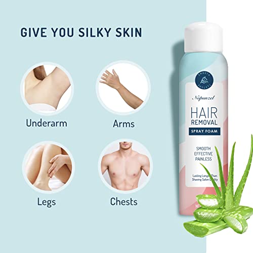 hair removal Spray, Upgraded Foam, Body hair removal for Women, Effective & Painless Cream, Safe Hair Depilatory Cream for Face, Arm, Leg, Armpit Use, Smooth Your Skin