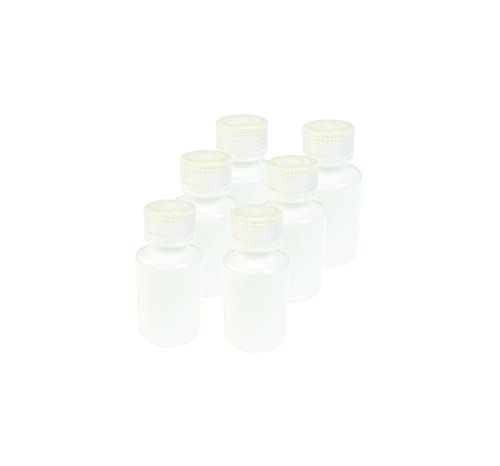 United Scientific™ BNM090-PK6 Leakproof 3oz (90mL) Travel Bottle | HDPE bottle with lined Polypropylene lid | TSA Approved | Pack of 6 Bottles