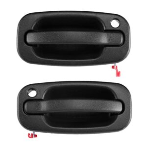 exterior door handle for 1999-2007 chevy silverado suburban tahoe avalanche gmc sierra yukon cadillac escalade, front left & right handle replaces oe# 15034985,15034986,77261,77262