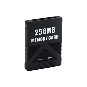 mcbazel 256mb high speed game memory card for playstation 2 - black (1 pack)