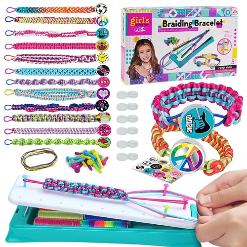 Nice-live Friendship Bracelet Making Kit Toys, DIY Crafts for Girls Ages 8-12, Hottest Birthday Christmas Gifts for 6 7 8 9 10 11 12 Years Old Kids, Travel Activities Party Favor Holiday Gift Guide