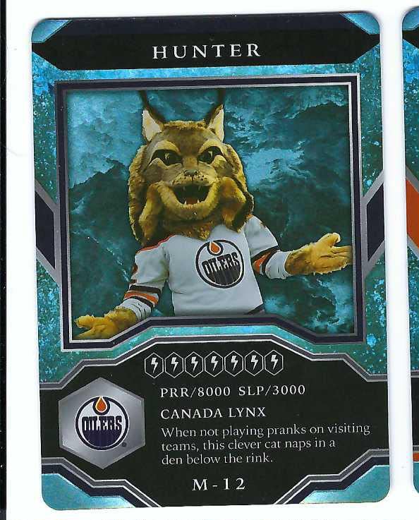 HUNTER 2021-22 Upper Deck MVP Mascot Gaming Card #M-12 Card Edmonton Oilers Hockey