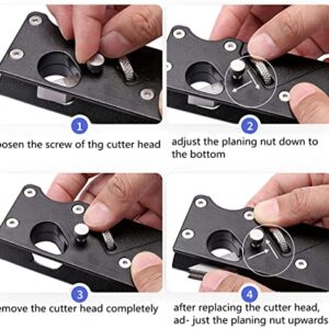 szhdxsy, Wood Planar carpenter's edge trimming tool, suitable for manual chamfering and planing of wood quick trimming,for Quick Edge Trimming and Chamfering,Black