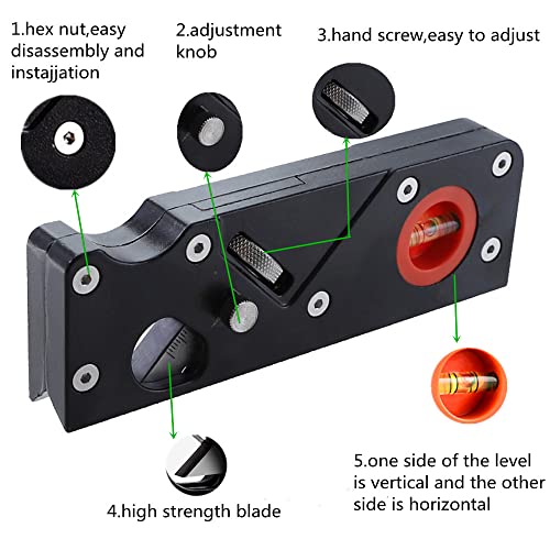 szhdxsy, Wood Planar carpenter's edge trimming tool, suitable for manual chamfering and planing of wood quick trimming,for Quick Edge Trimming and Chamfering,Black