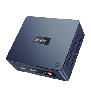 beelink mini pc, mini s mini computer 11th gen quad-core n5095, desktop computers 8g ddr4 ram 256g ssd 4k uhd dual hdmi, 2.4g+5g wifi gigabit ethernet/bt4.0 for office/home