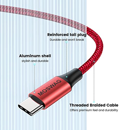 MOSWAG USB C to 3.5mm Audio Adapter, USB C Headphone Adapter for Samsung Galaxy S23 S22 S21 S20 Ultra, Note 20 10 S10 S9 Plus,Pixel 7 6 5 4 3 2 XL,ipad Pro and More