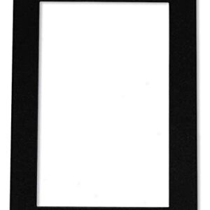 Pack of Ten Acid Free 28x34 Mats Bevel Cut for 26x32 Photos - Black with Black Core Precut Matboards With Backing Boards and Self Seal Photo Mat Bags For Pictures, Photos, Framing - 4-ply Thickness