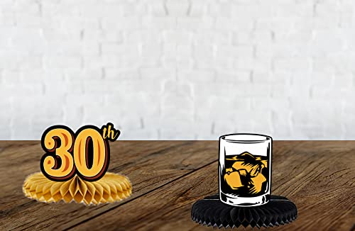 Cheers & Beers to 30 Oktoberfest Honeycomb Centerpieces Happy 30th Birthday Theme Decor for 30th Birthday Wedding 30 Anniversary German Bavarian Beer Festival Party Celebrations Supplies Decorations