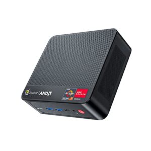 beelink ser5 versatile mini pc, amd ryzen 5 5560u(up to 4.0ghz) 6c/12t, mini computer 16gb ddr4 ram 500gb nvme ssd, mini desktop computer 4k@60hz triple screen display wifi6 bt5.2