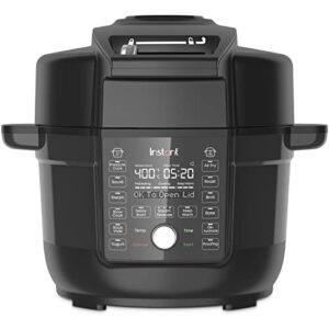 instant pot duo crisp ultimate lid, 13-in-1 air fryer and pressure cooker combo, sauté, slow cook, bake, steam, warm, roast, dehydrate, sous vide, & proof, app with over 800 recipes, 6.5 quart