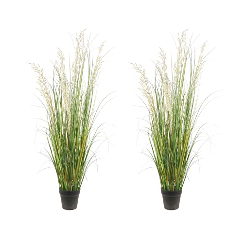 AfanD Artificial Plant 47in（2pack） Tall Artificial Grass Plant,Faux Plants Indoor Home Decorative Artificial Plants & Flowers in Pot Fake Plant, House Plant Indoor