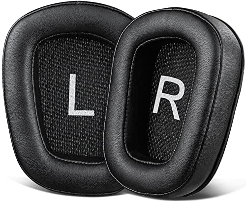 SOULWIT Protein Leather Ear Pads Cushions Replacement for Logitech G35 G930 G933 G933S G935 G633 G633S G635 G533 G430 G431 G432 G433 Gaming Headset, Earpads for G332 G230 G231 G233 Headphones