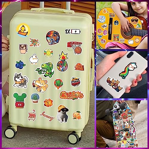 300pcs VSCO Stickers for Water Bottle, Cool Laptop Stickers for Kids Teens, Trendy Graffiti Cute Vinyl Aesthetic Waterproof Stickers Pack for Skateboard Luggage, Colorful Funny Stickers