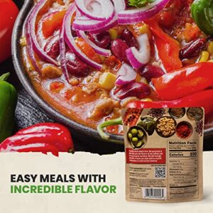 Casa Verde | Red Bean Pozole, 100% Natural food, Pack of 6, Real taste with mild red peppers | 100% vegan & Non-GMO, Plant based, No preservatives