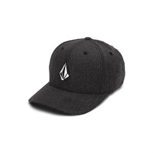 volcom men's full stone heather flexfit hat