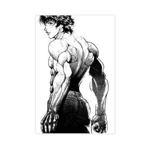 yyuu gurappura baki poster baki hanma poster baki poster (14) canvas poster posters for room aesthetic art poster print poster 12x18inch(30x45cm) unframe-style