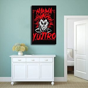 Baki Hanma Poster Hanma Yujiro Poster (2) Canvas Poster Posters for Room Aesthetic Art Poster Print Poster 12x18inch(30x45cm) Unframe-style