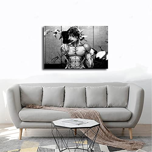 YYUU Gurappura Baki Poster Baki Hanma Poster Baki Poster (19) Posters for Room Aesthetic Bedroom Decor Art Poster 08x12inch(20x30cm) Frame-style