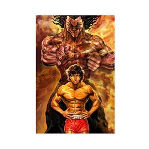 yyuu gurappura baki poster baki hanma poster baki poster (20) canvas poster posters for room aesthetic art poster print poster 12x18inch(30x45cm) unframe-style