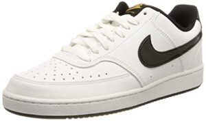 nike men's sneaker, white black metallic gold, 10.5