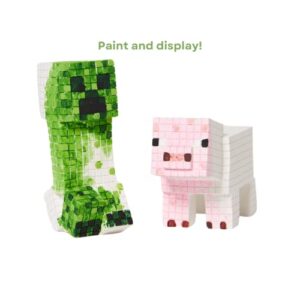 Innovative Designs Minecraft Paint Your Own Figurines Arts and Crafts Set for Boys and Girls