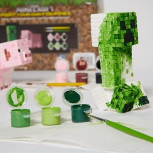 Innovative Designs Minecraft Paint Your Own Figurines Arts and Crafts Set for Boys and Girls