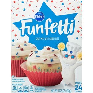 Pillsbury Stars & Stripes Cake Mix, Vanilla, 15.25 oz