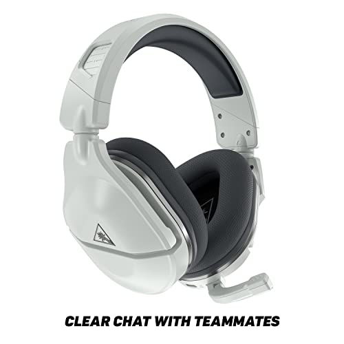 Turtle Beach Stealth 600 Gen 2 Wireless Gaming Headset for PlayStation 5, PS4 Pro, PS4 & Nintendo Switch with 50mm Speakers, 15-Hour Battery life, Flip-to-Mute Mic, and Spatial Audio - White (Renewed)