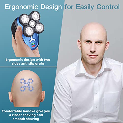 Head Shavers for Bald Men Electric Head Razors Wet Dry,Bald Head Shavers for Mens Head,Electric Shavers for Men Face, Grooming Ket Head Shaver Waterproof with Sensitive Skin Man Shaving Cordless