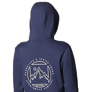 Columbia Women's Logo II Hoodie, Nocturnal/Boundless, Large