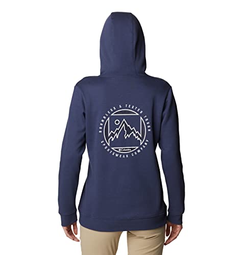 Columbia Women's Logo II Hoodie, Nocturnal/Boundless, Large