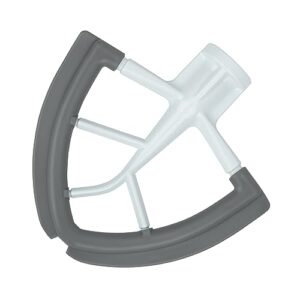 kitchenaid flex edge beater replacement 4.5-5 quart - kitchen aid mixer paddle attachment with silicon edge bowl scraper, kitchenaid mixer accessories, kitchenaid mixer attachments