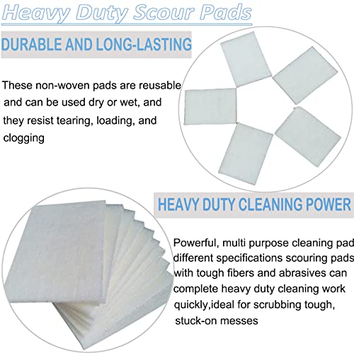 Tonmp 10 Pack 6" x 9" Superfine General Purpose Scuff Pads for Scuffing, Scouring, Sanding, Paint - Surface Preparation Automotive Car Auto Body Woodworking (White -2000 Grit)