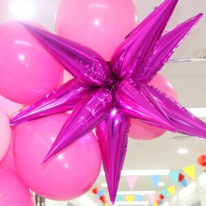 Pink Girl Balloons for Birthday Party Decoration Girl Theme Pink Dreamnhouse Pink Fuchsia Latex Balloons High-heeled Balloon Exploding Star Balloon Balloons (Balloons Suit)