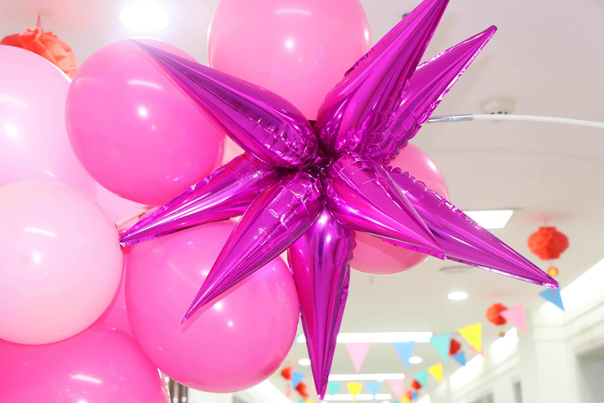 Pink Girl Balloons for Birthday Party Decoration Girl Theme Pink Dreamnhouse Pink Fuchsia Latex Balloons High-heeled Balloon Exploding Star Balloon Balloons (Balloons Suit)