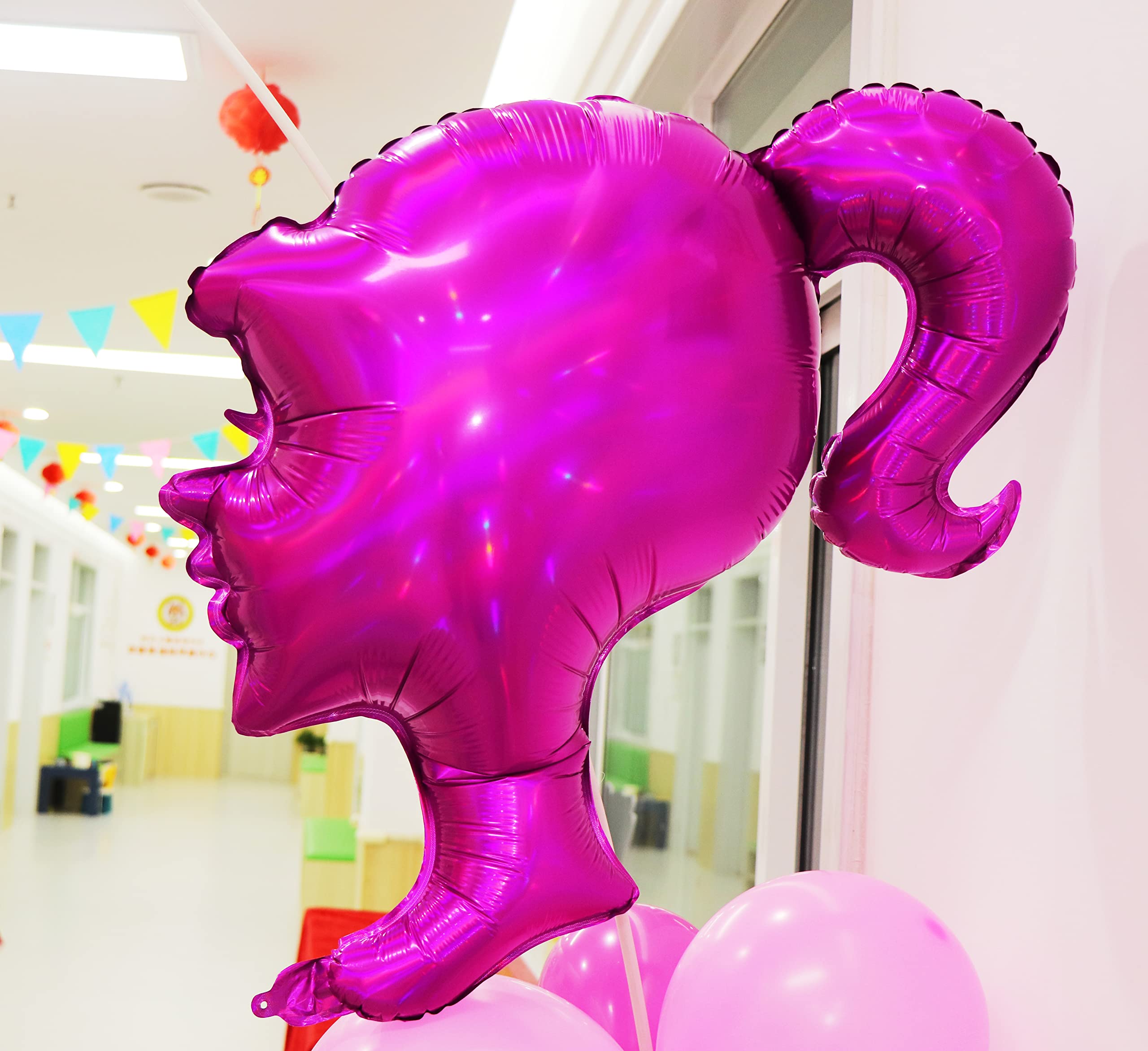 Pink Girl Balloons for Birthday Party Decoration Girl Theme Pink Dreamnhouse Pink Fuchsia Latex Balloons High-heeled Balloon Exploding Star Balloon Balloons (Balloons Suit)