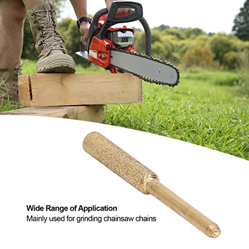 12 Pcs 4.8mm Grinding Head Sharpening Burr Wear Resistant Emery Grinding Stone 3mm Shank for Chainsaw