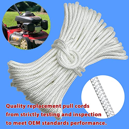 LETAYAR Recoil Starter Rope 5.0mm 10 Meters Gas Engine Pull Starter Replacement Recoil Pull Cord for Lawnmower Chainsaw Generator