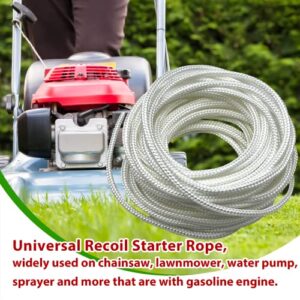 LETAYAR Recoil Starter Rope 5.0mm 10 Meters Gas Engine Pull Starter Replacement Recoil Pull Cord for Lawnmower Chainsaw Generator