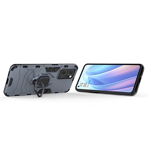 Kukoufey Case for Oppo Find X5 Lite Case Cover,Bracket Shell Case for Oppo Find X5 Lite CPH2371 / Reno 7 5G CPH2371 Case Blue