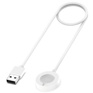 charger for fossil gen 6 / gen 5 / gen 4 / sport, for michael kors gen 6 / gen 5e / gen 5 / gen 4 smartwatch magnetic charging cable (1, white)