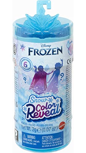 Disney Frozen by Mattel Disney Frozen Snow Color Reveal Small Doll & Accessories, 6 Surprises Include Character Figure Inspired by Disney Movies