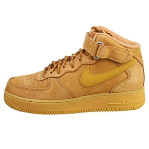 Nike Men's Air Force 1 Sneaker, Flax/Wheat-gum Light Brown, 11