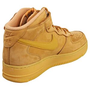 Nike Men's Air Force 1 Sneaker, Flax/Wheat-gum Light Brown, 11