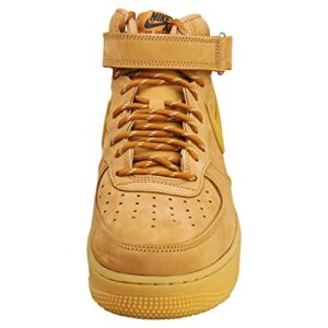 Nike Men's Air Force 1 Sneaker, Flax/Wheat-gum Light Brown, 11