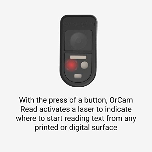 OrCam Read Smart - AI Assistive Reader - Including Smart Reading Feature- for Anyone Who is Exposed to Large Amounts, Bundled with OrCam Bluetooth Earbuds, Orcam Battery Pack and HogoR Cleaning Cloth