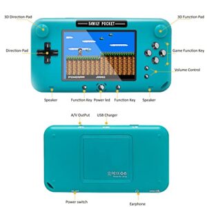 Handheld Games Console with 500 Games, 4 Inch Screen Retro Video Games Player Support AV Output, Rechargeable Electronic Games Gift for Kids Adults